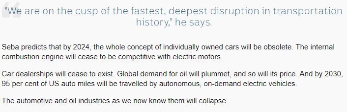 Electric and Driverless cars | paul-manning.com